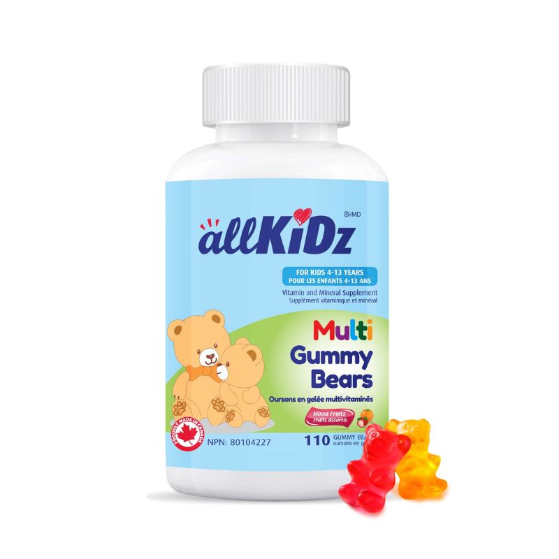 Allkidz Multi Gummy Bears Mixed Fruits 110Ct — Natural Food Pantry ...
