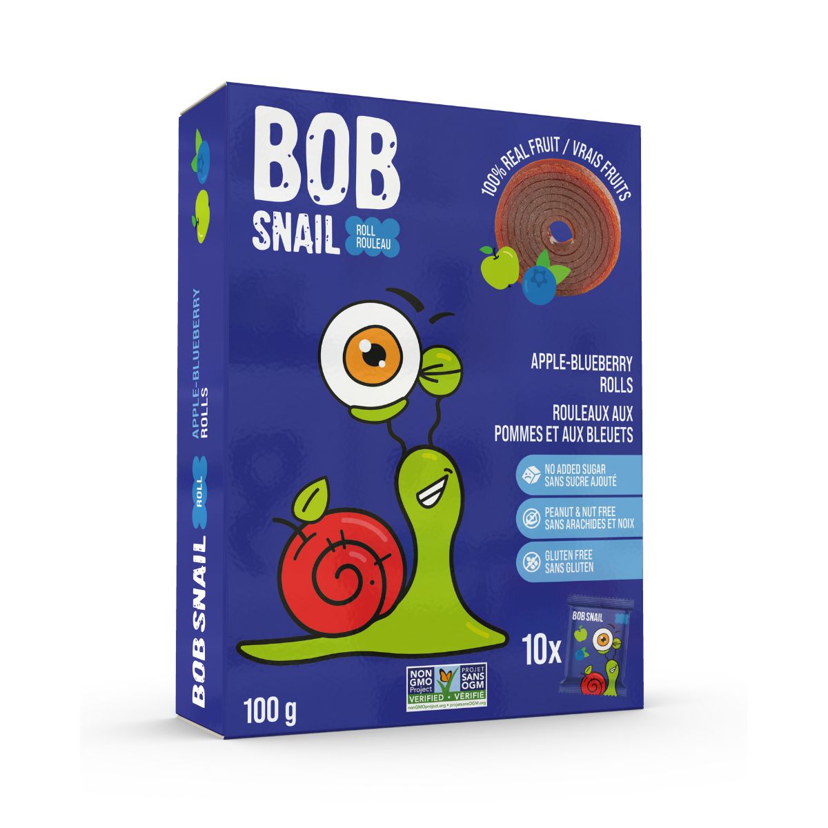 Fruit Rolls Apple Blueberry Bob Snail 100g — Natural Food Pantry Online ...