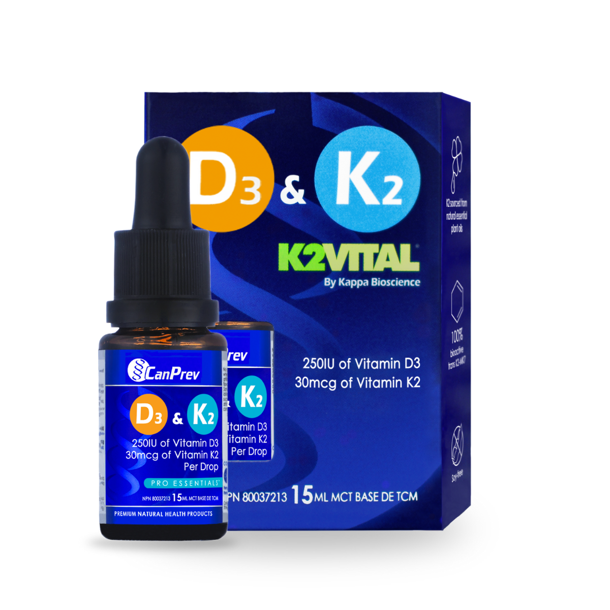 CanPrev Vitamin D3 & K2 Drops 15ml — Natural Food Pantry Online Store