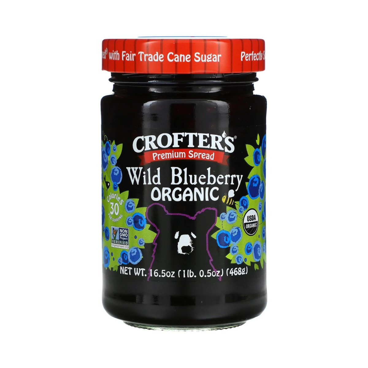 Crofter's Family Size Premium Spread Blueberry 383ml — Natural Food ...