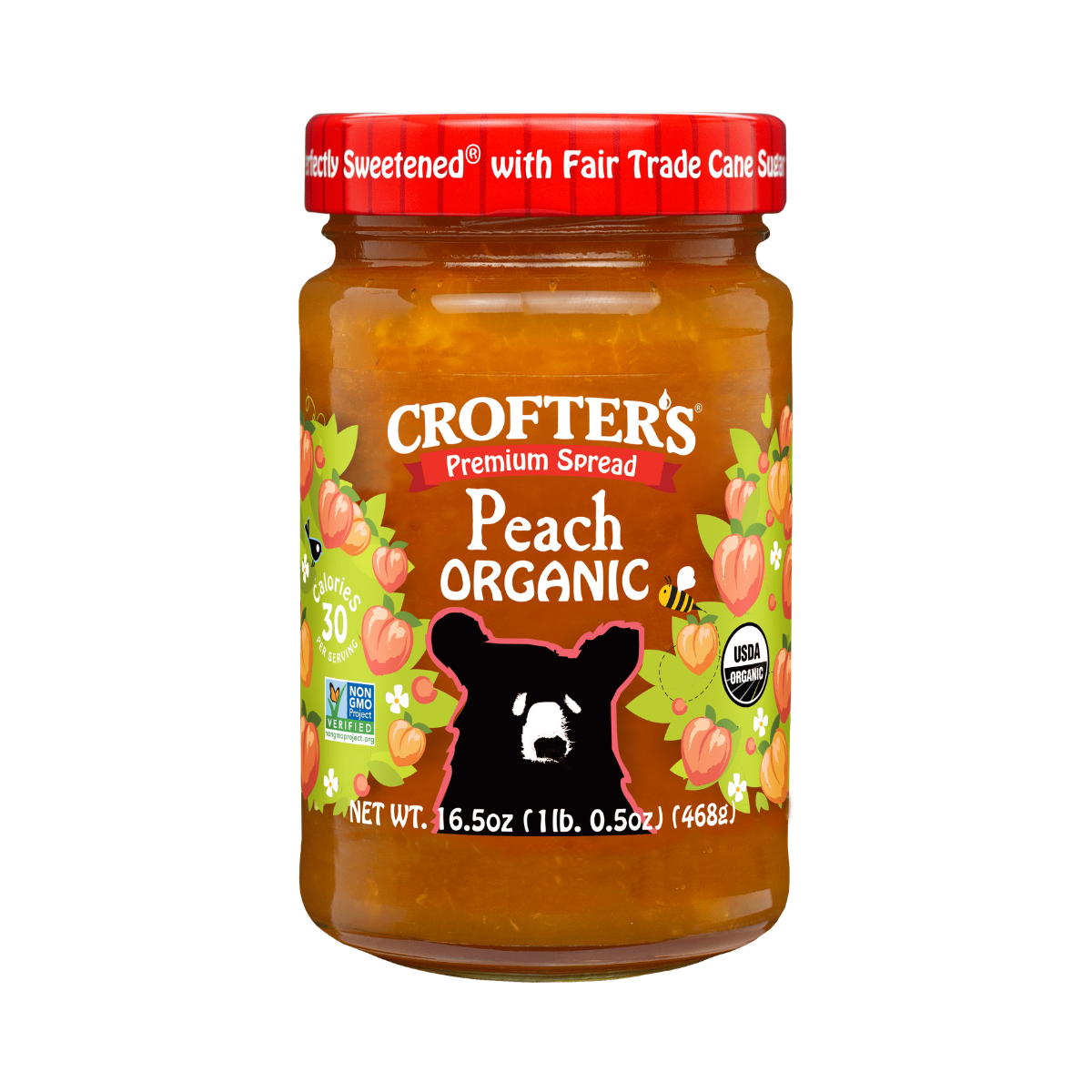 Crofter's Premium Spread Organic Peach 468g — Natural Food Pantry Online Store