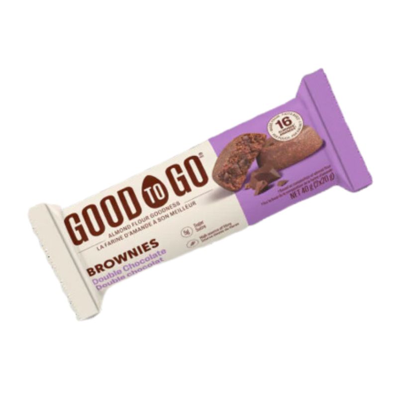 Good To Go Snack Bar Double Chocolate Brownies 40G — Natural Food ...