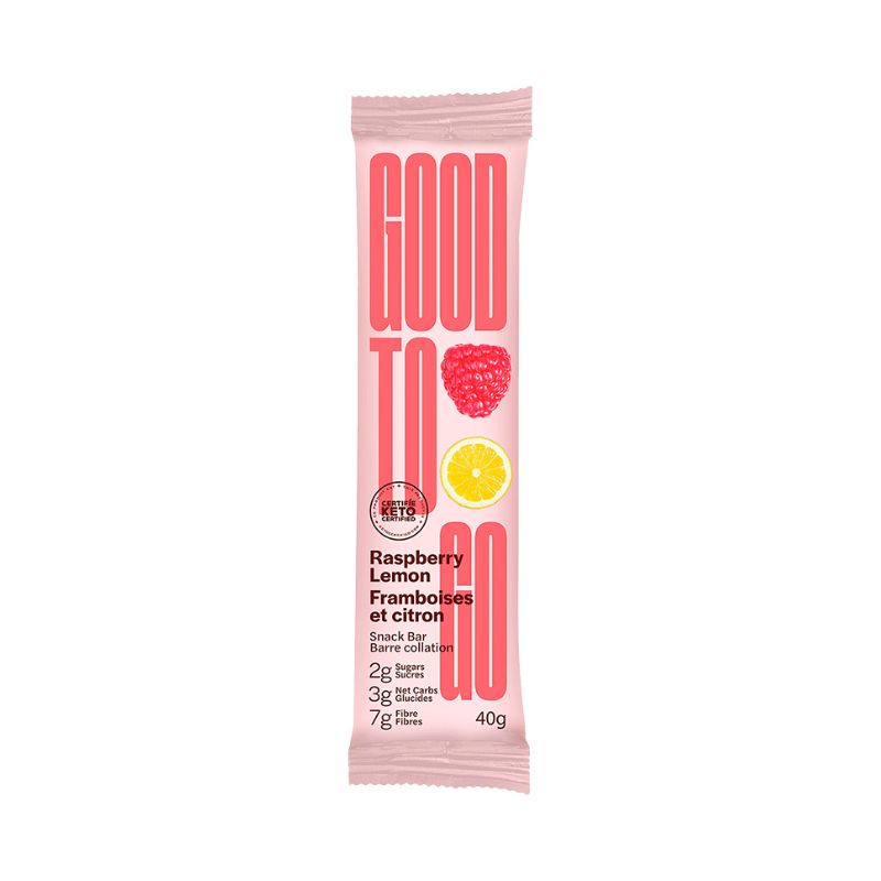 Good To Go Snack Bar Soft Baked Raspberry Lemon 40g — Natural Food ...
