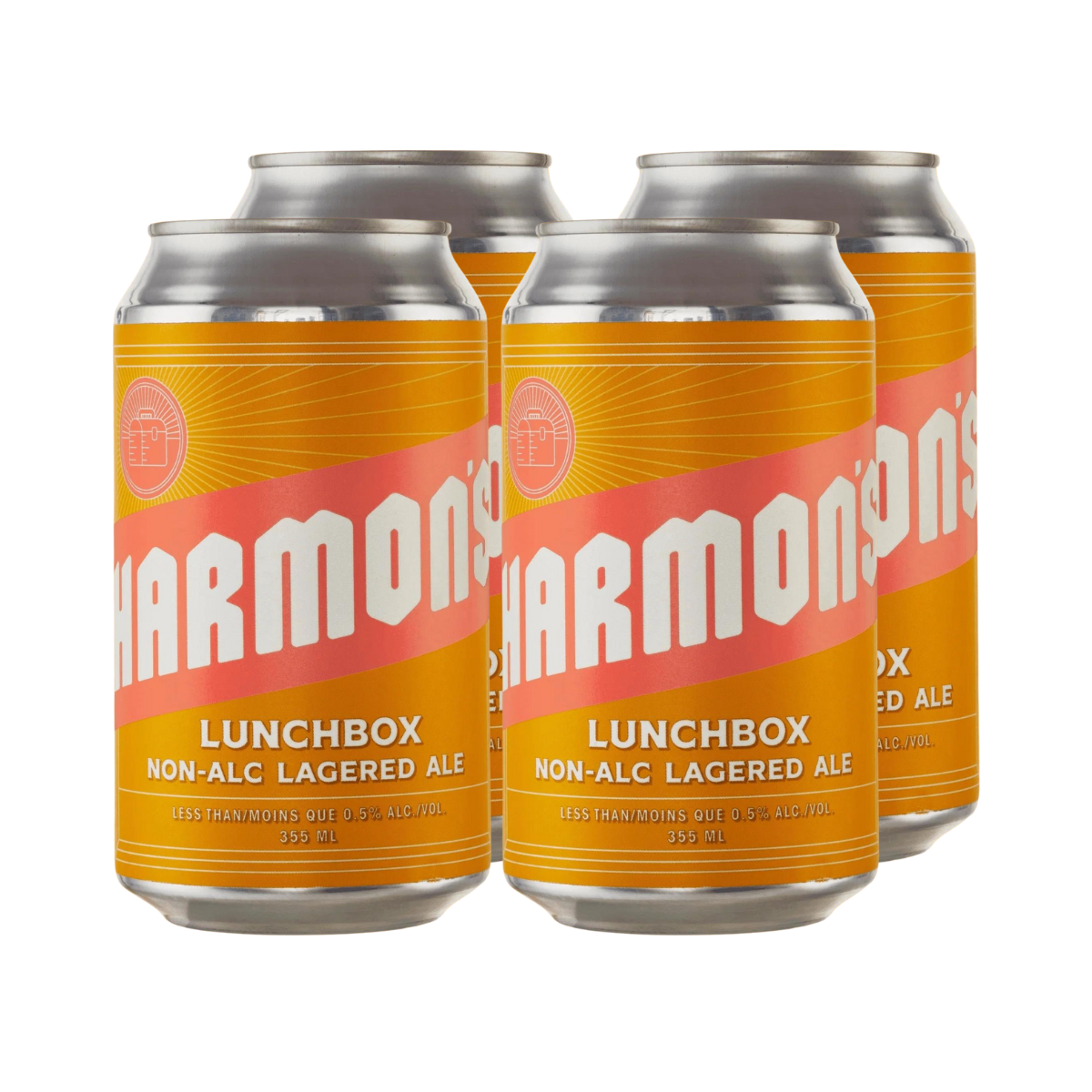 Harmon's Non-Alcoholic Lagered Ale Lunchbox 4pk (355ml) — Natural Food ...