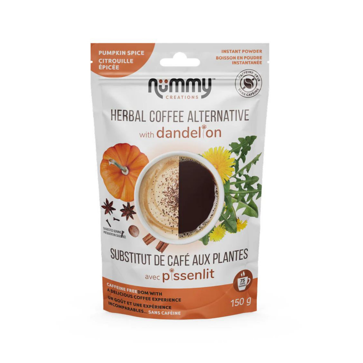 Nummy Creations - Herbal Coffee Alternative - Pumpkin Spice 150g ...