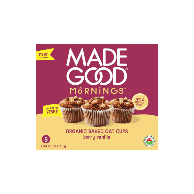 Made Good Morning Oat Cups Berry Vanilla 5 Pack — Natural Food Pantry ...