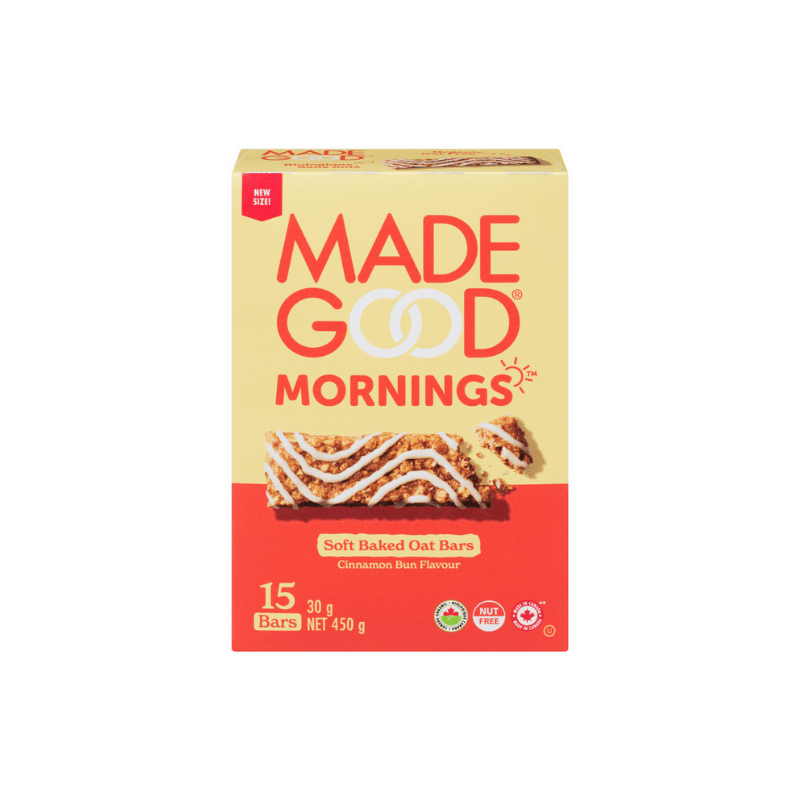 Made Good Mornings Soft Baked Oat Bars Cinnamon 15 Pack — Natural Food ...