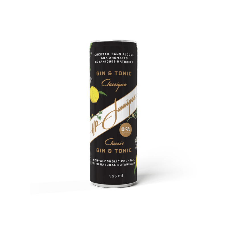 HP Juniper Juniper Alcohol Free Cocktail Gin & Tonic 355ml — Natural ...