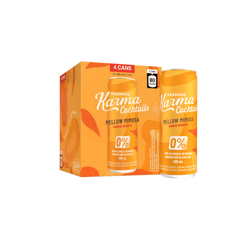 Farming Karma No Alcohol Mellow Mimosa Mango 4 Pack — Natural Food ...