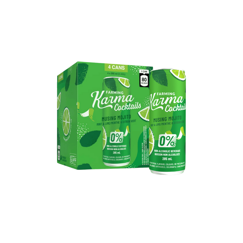 Farming Karma No Alcohol Musing Mojito 4 Pack — Natural Food Pantry ...