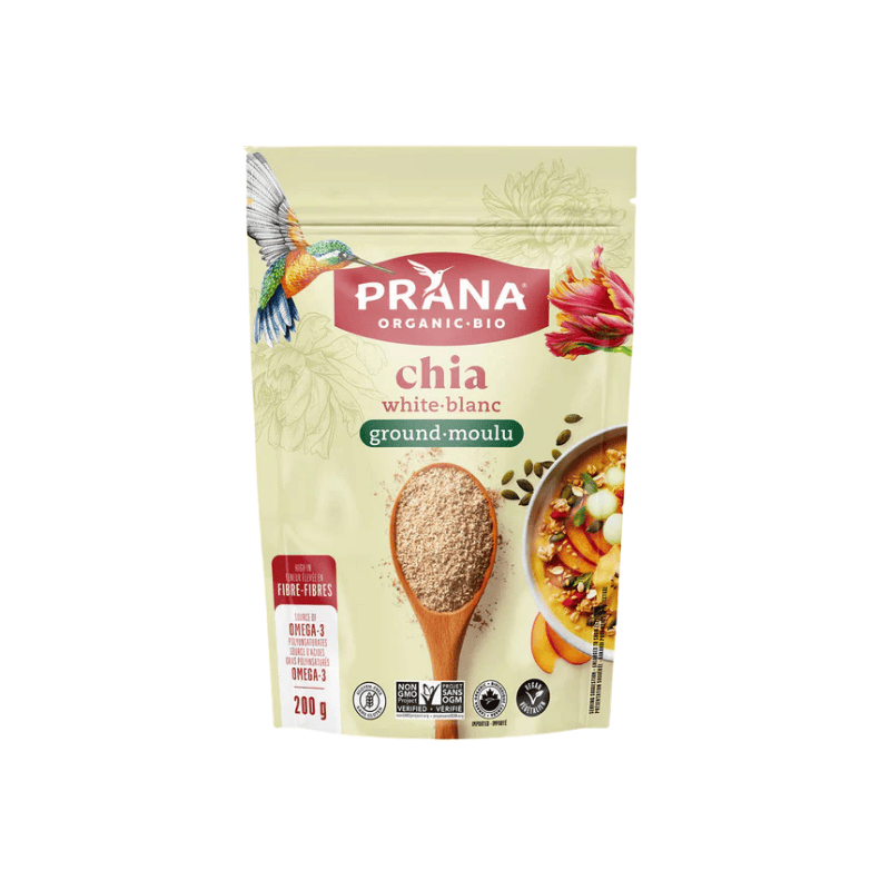 Prana Chia Seeds Ground White 200g — Natural Food Pantry Online Store