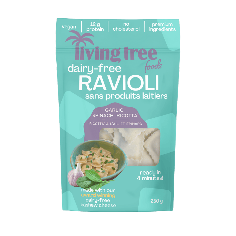 Living Tree Foods Garlic Spinach Ricota Ravioli 250g — Natural Food ...