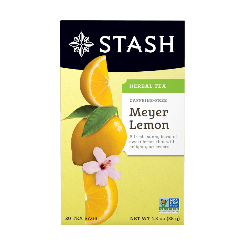 Stash Herbal Tea Meyer Lemon Caffeine-Free 20 Tea Bags — Natural Food ...