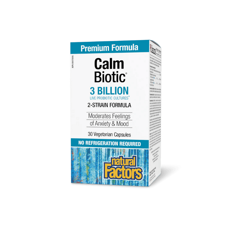 Calm Biotic 3 Billion Probiotic Natural Factors 30 Capsules — Natural ...