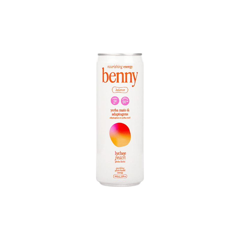 Benny Energy Drink Peach Lychee 355ml — Natural Food Pantry Online Store
