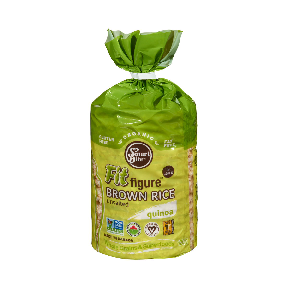 Smart Bite - Brown Rice Cakes - Unsalted Quinoa 120g — Natural Food ...