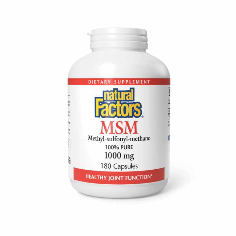 Natural Factors MSM 1000mg 180capsules BONUS SIZE — Natural Food Pantry ...
