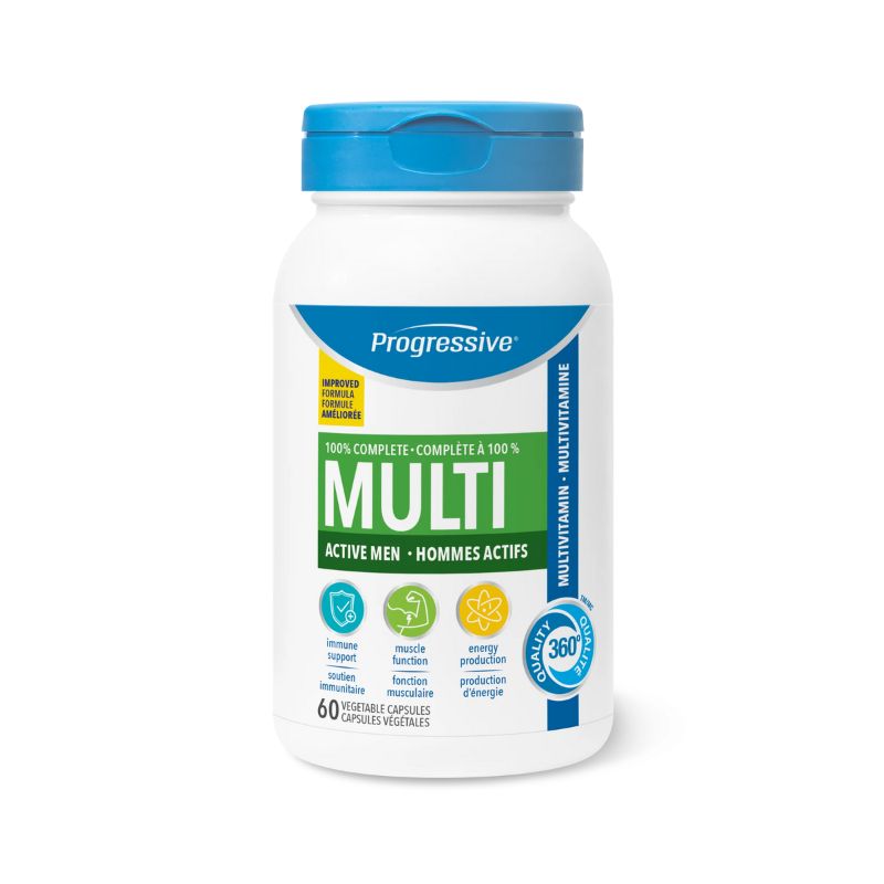 Progressive Multivitamins Men Active 60Caps — Natural Food Pantry ...