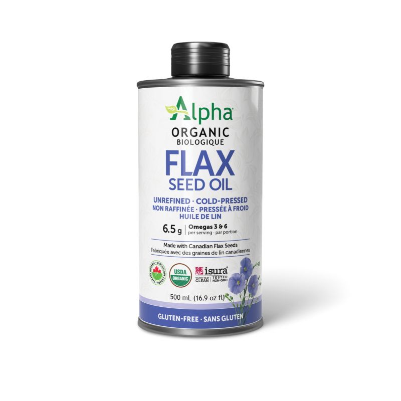 Alpha Health Flaxseed Oil Organic 500ml — Natural Food Pantry Online Store