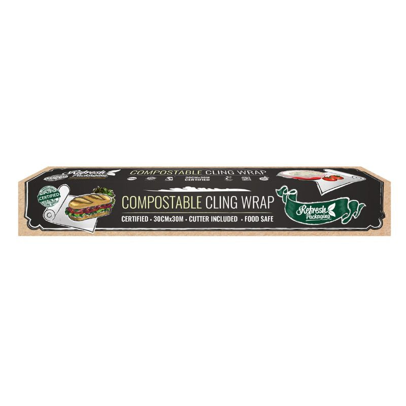 Refresh Packaging Compostable Cling Wrap 200 GRAMS — Natural Food ...