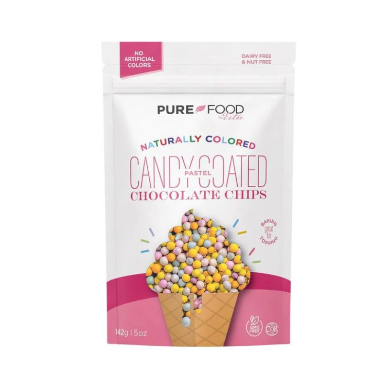 Pure Food By Estee Chocolate Chips Mini Pastel 142 GRAMS — Natural Food ...