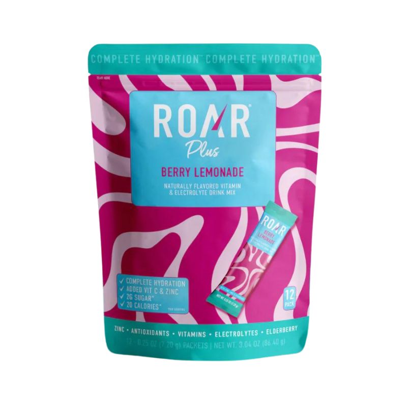 Roar Electrolyte Packets Berry Lemonade 12 PACKETS — Natural Food ...