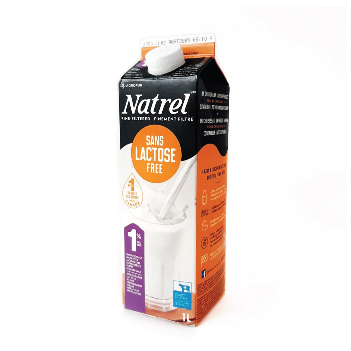 Natrel Milk Lactose Free 1% 1L — Natural Food Pantry Online Store