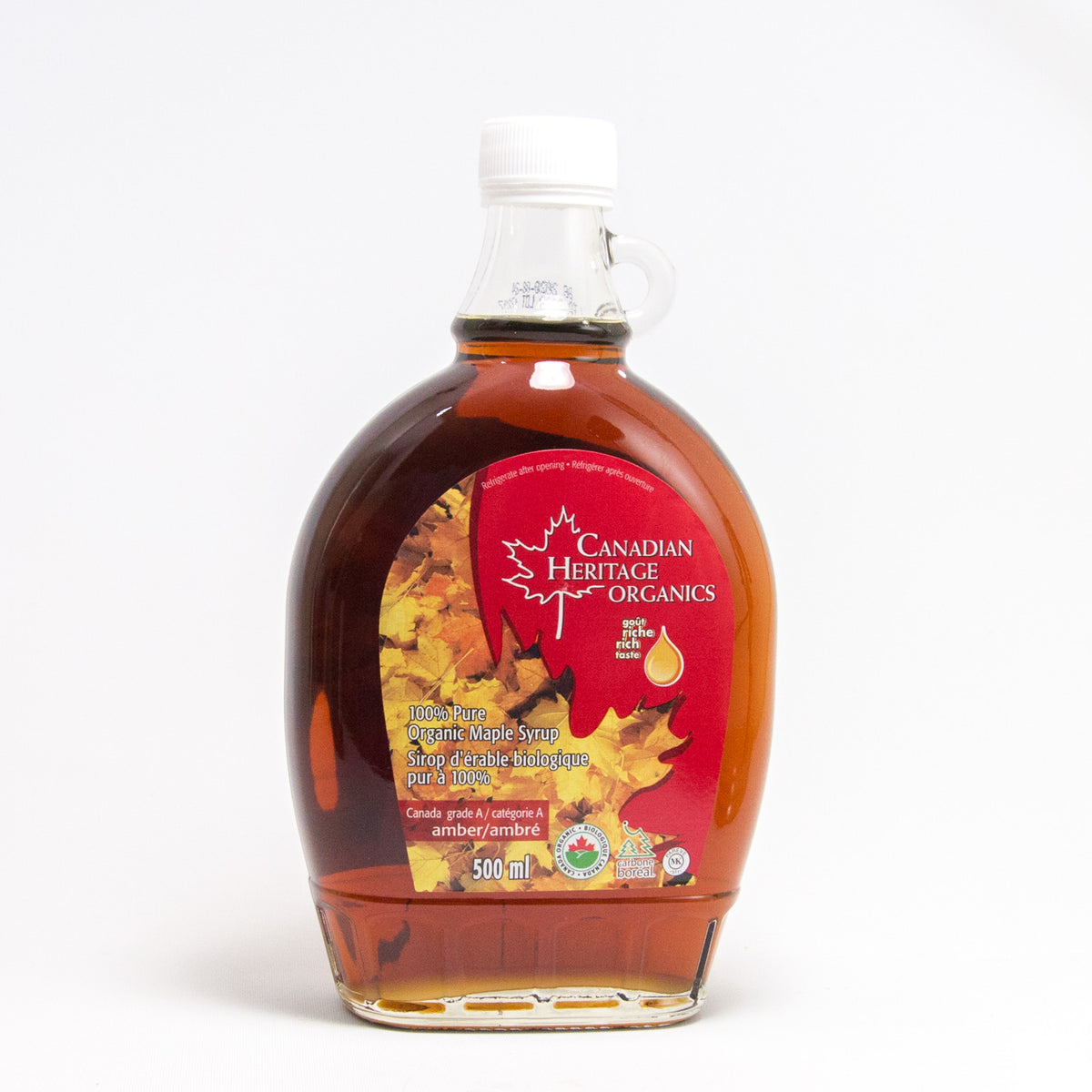 Canadian Heritage Maple Syrup Medium Grade A Amber 500ml — Natural Food ...